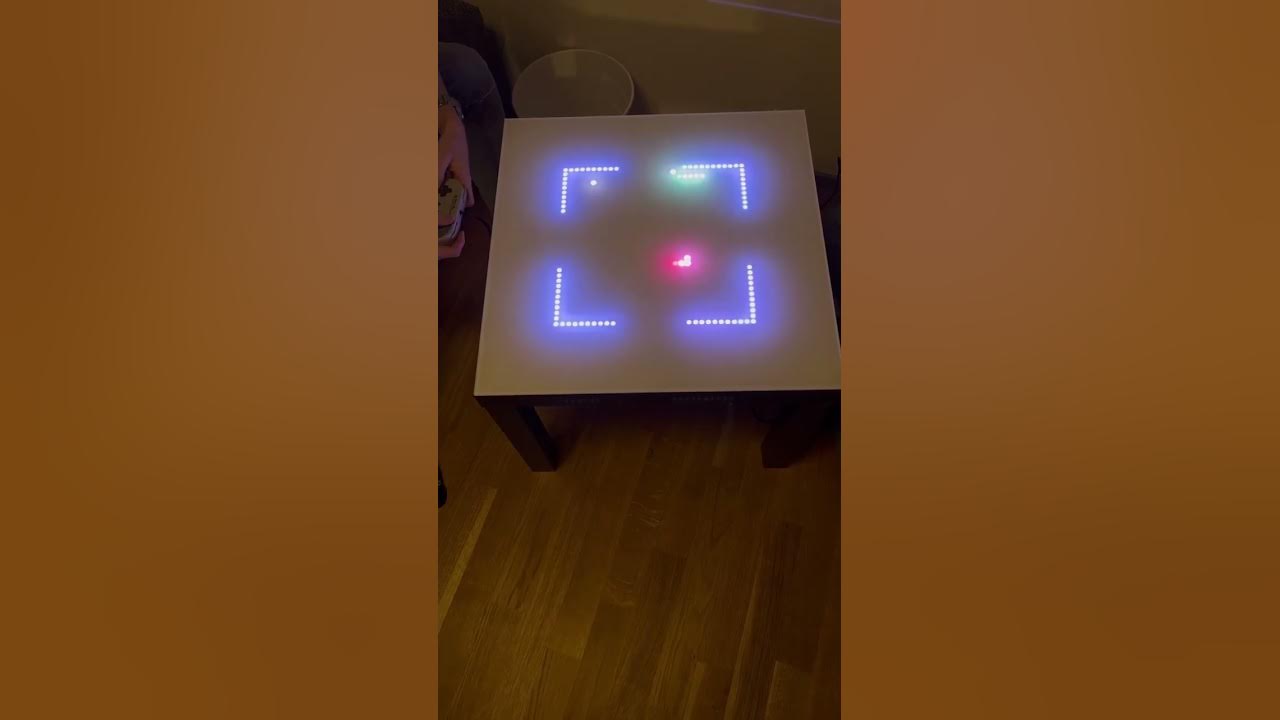 Multiplayer snake game on Arduino table - YouTube