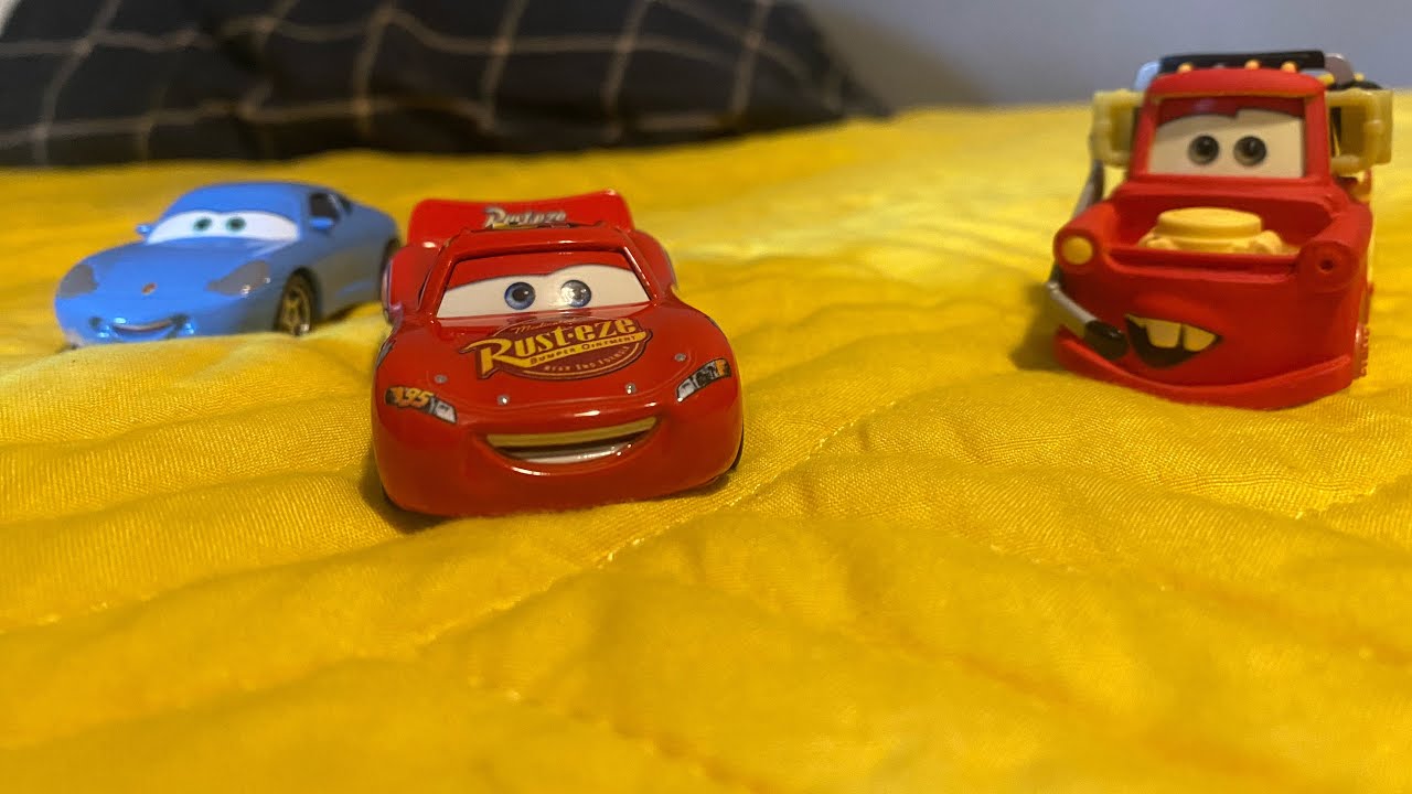 Lightning McQueen sally and glow race mater review Thomas puppet - YouTube