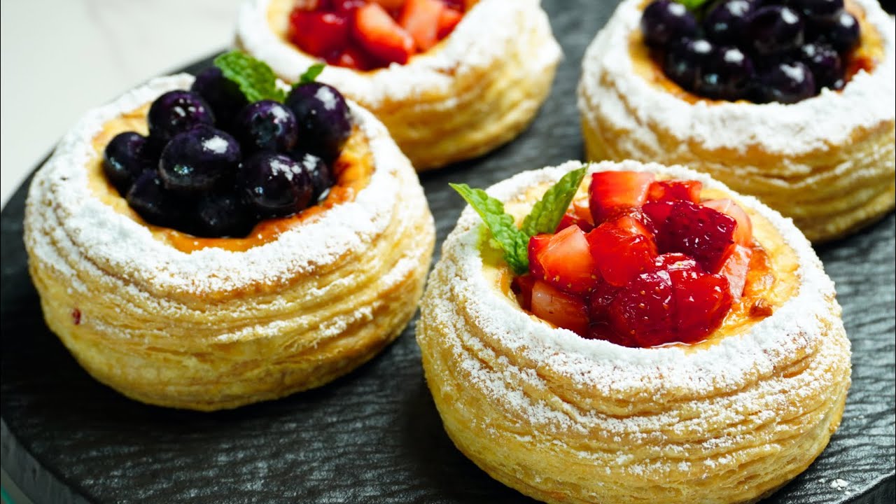 Crispy Berry Danish Recipe with Cream Cheese Filling – Easy Tutorial ...