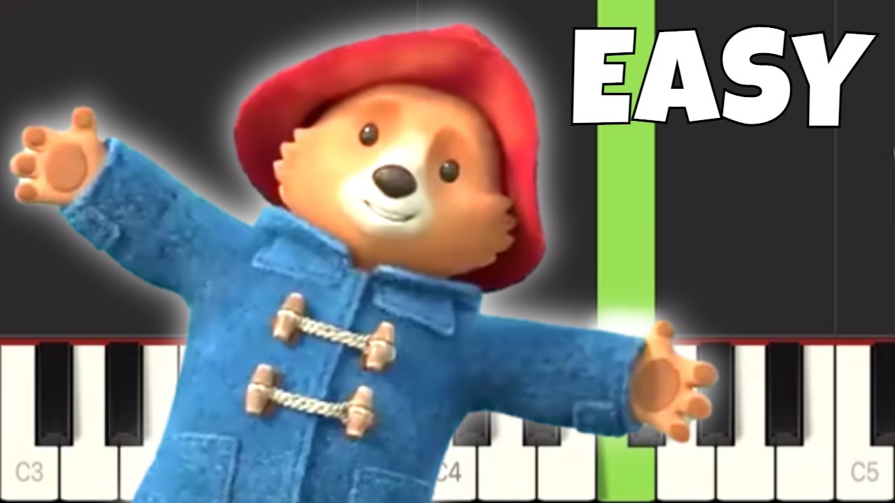 The Adventures of Paddington Theme Song - EASY Piano Tutorial - YouTube