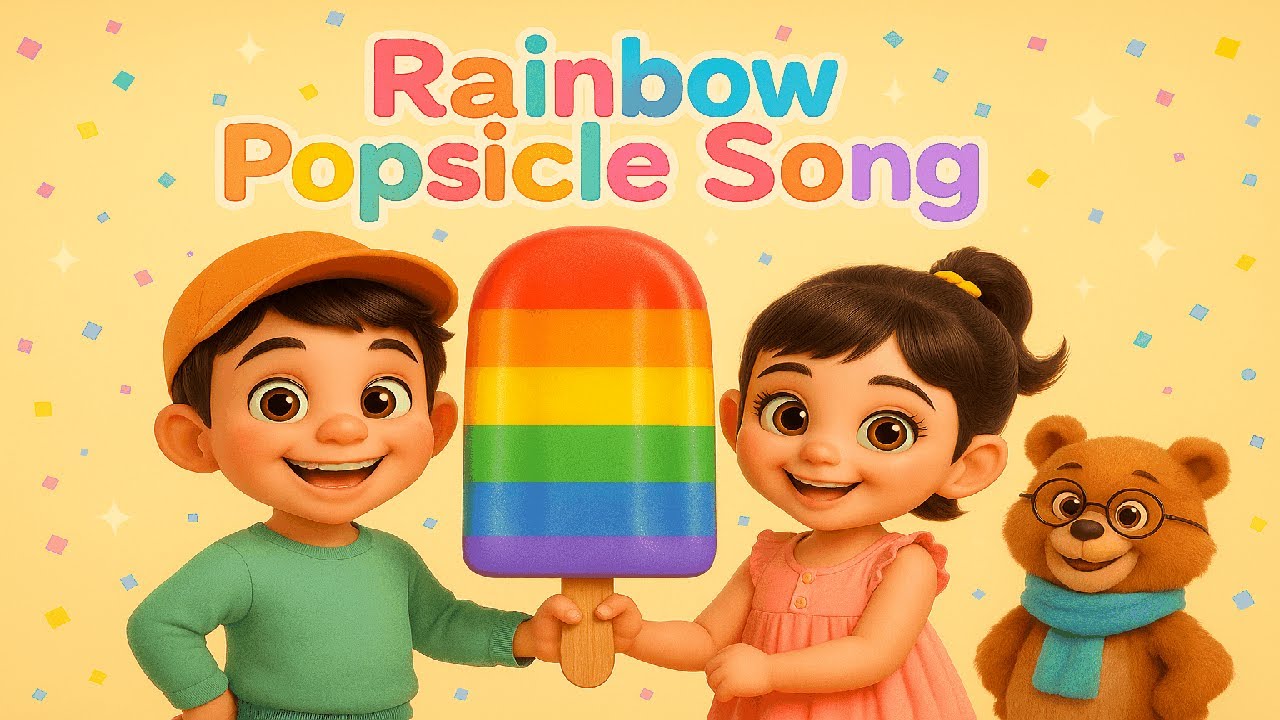 Rainbow Popsicle Song for Kids 🌈🍭 | Let’s Make Rainbow Popsicle Today ...