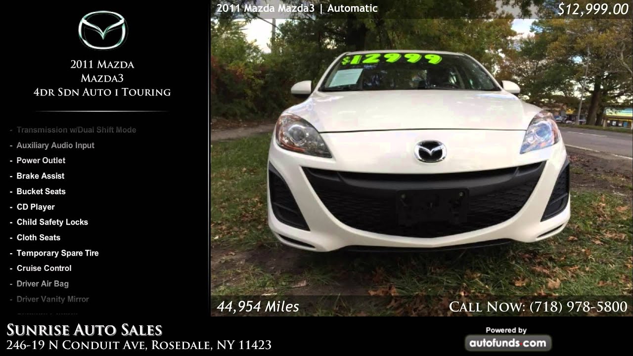Used 2011 Mazda Mazda3 | Sunrise Auto Sales, Rosedale, NY - SOLD - YouTube