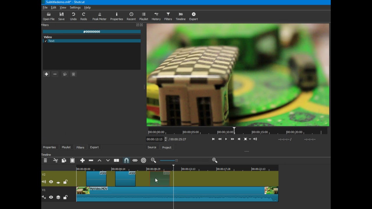 Shotcut video editor - Adding subtitles - YouTube