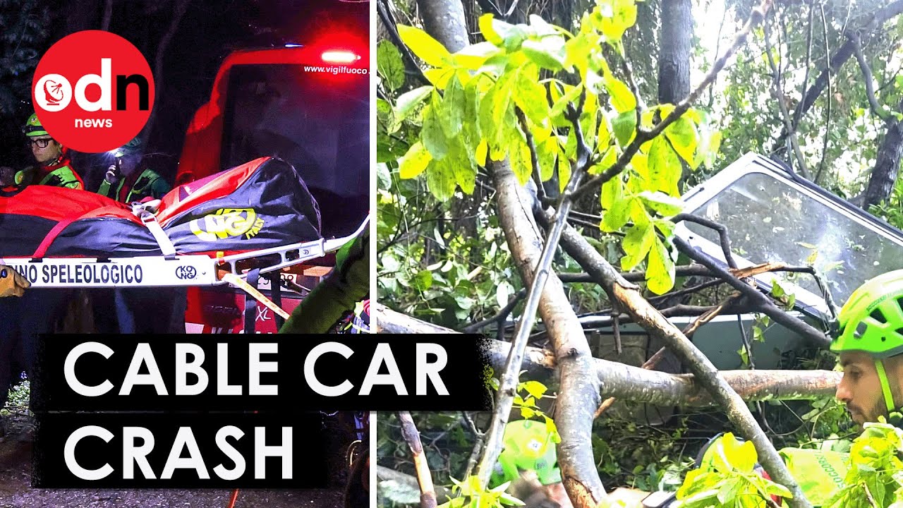 Cable Car Disaster Kills Four Tourists in Italy - YouTube
