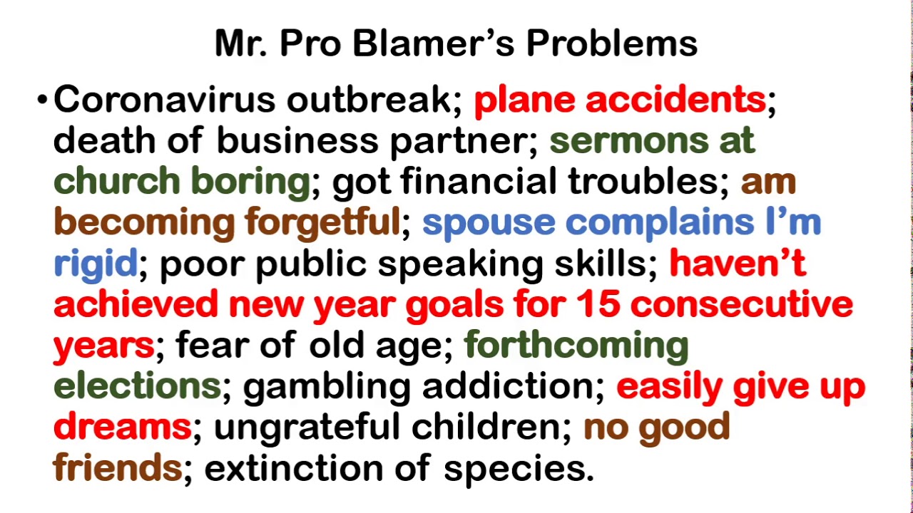 Classifying Personal Problems YouTube classifying-personal-problems-youtube