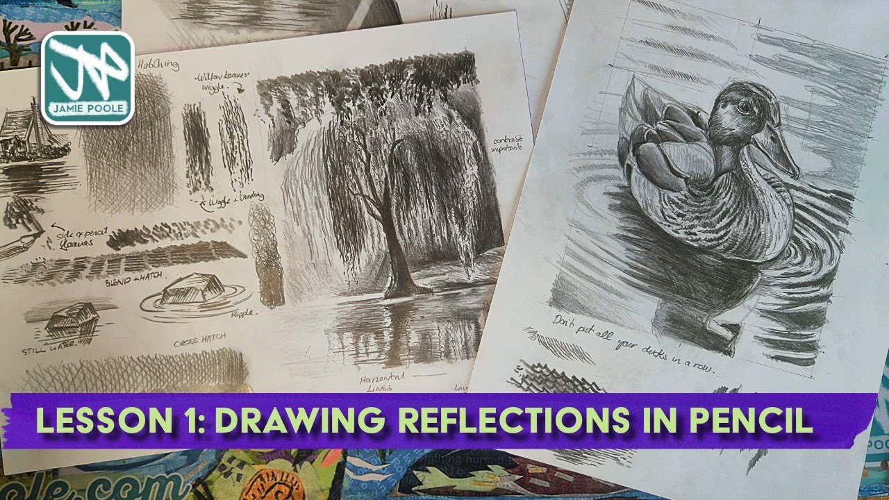 Lesson 1: Drawing Reflections with Pencil - YouTube