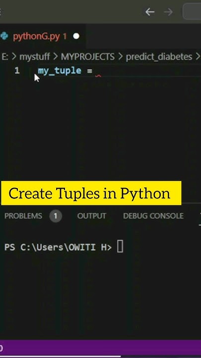 How To Create A Tuple With Python Pythonprogramming Youtube