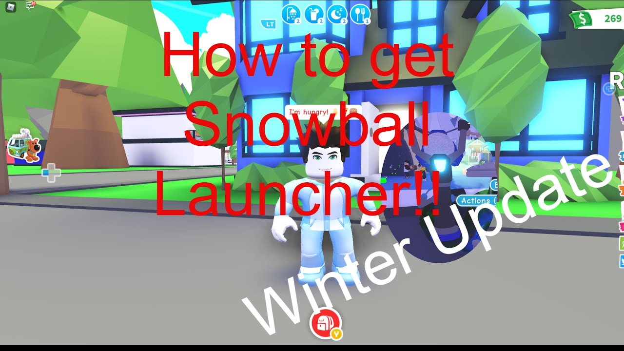 Roblox Adopt Me: How to get Snowball Launcher - YouTube