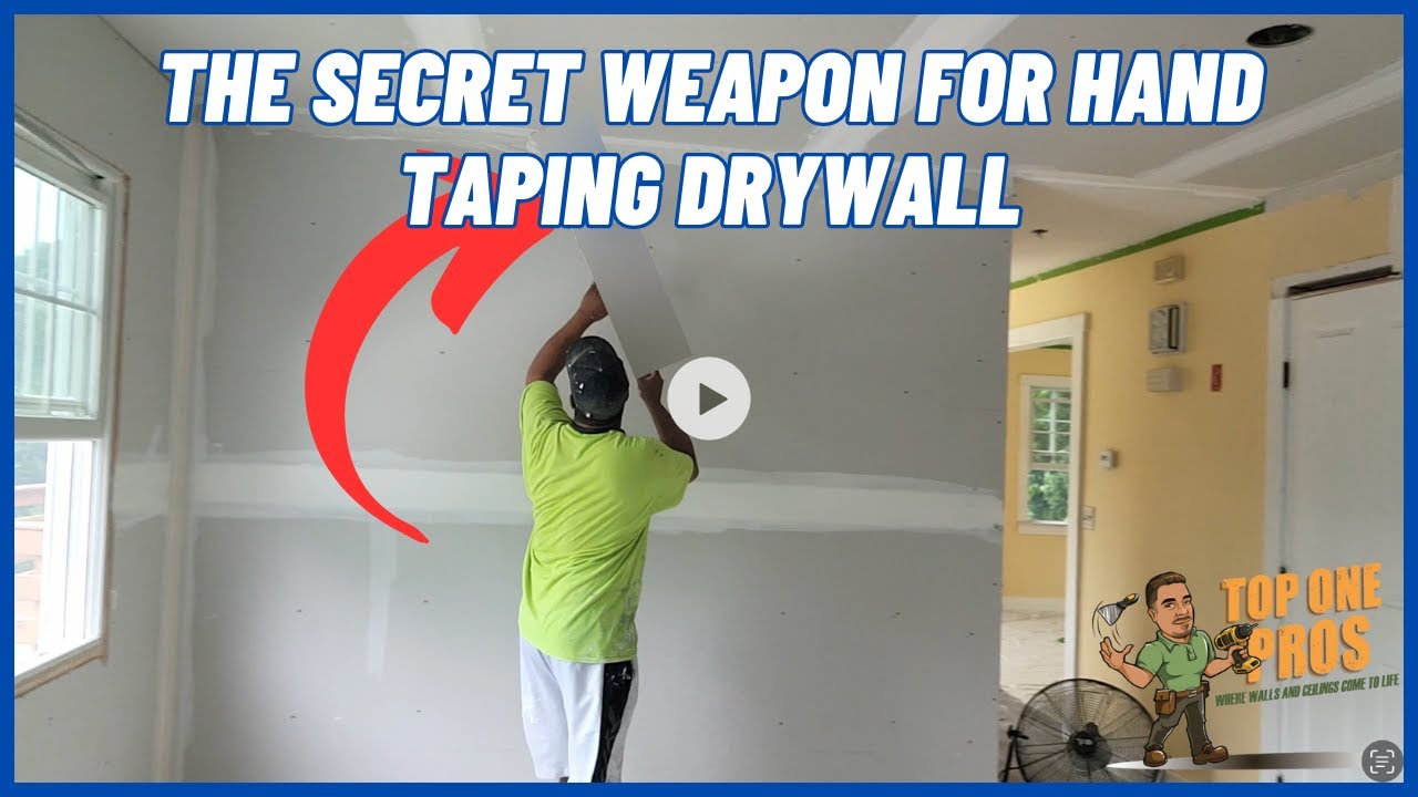The SECRET WEAPON for hand taping Drywall - YouTube