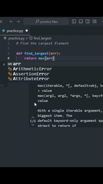 Find The Largest Elements Python Pythonprogrammingcodinglearnpython Pythonforbeginners