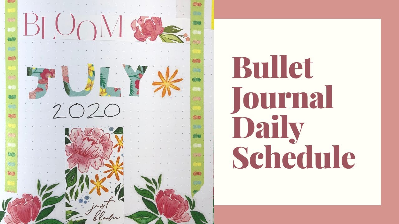 Bullet Journal Daily & Hourly Schedule for Productivity with Planner ...