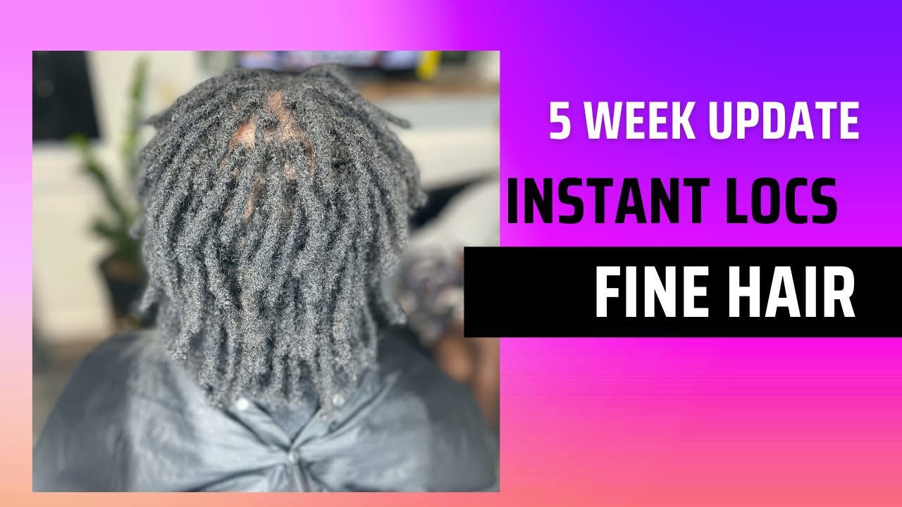 5 Weeks Instant Locs Update Journey- |Fine Hair|Thin Hair|Low Density ...