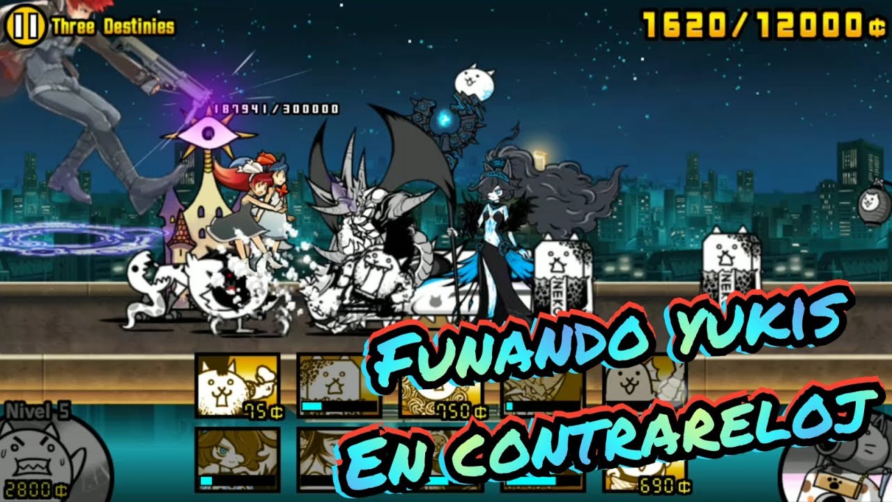 TRIPLE YUKI FUNADA | THE BATTLE CATS - YouTube