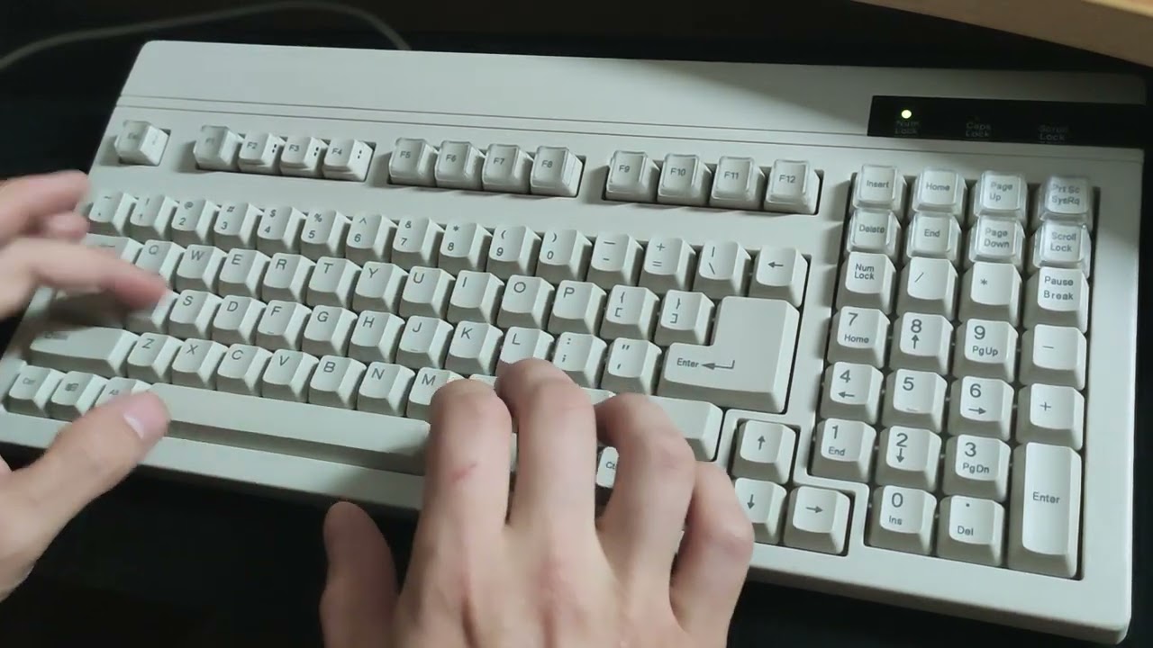 SOLIDTEK (Mustek) ACK-700 Keyboard Typing Test - YouTube