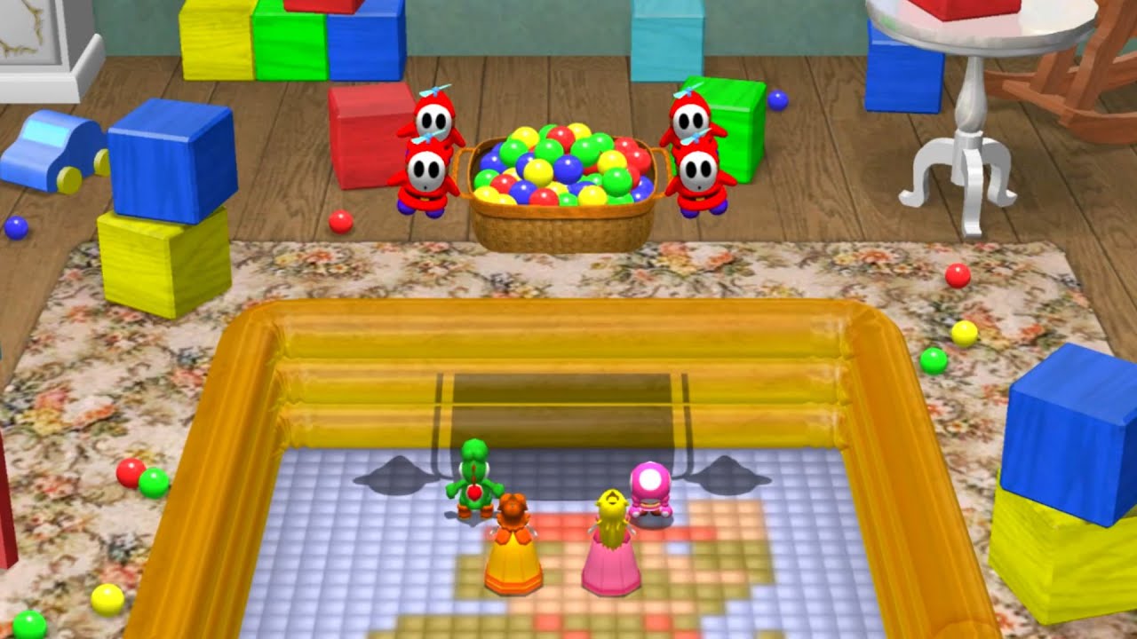 Mario Party 8 - Mosh Pit Playroom - Yoshi vs Toadette vs Daisy vs Peach ...