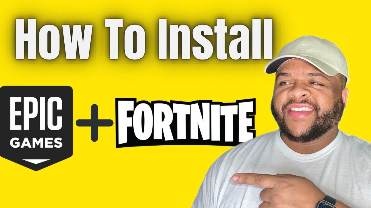 How to install Epic game store and Fortnite // How to install games ...