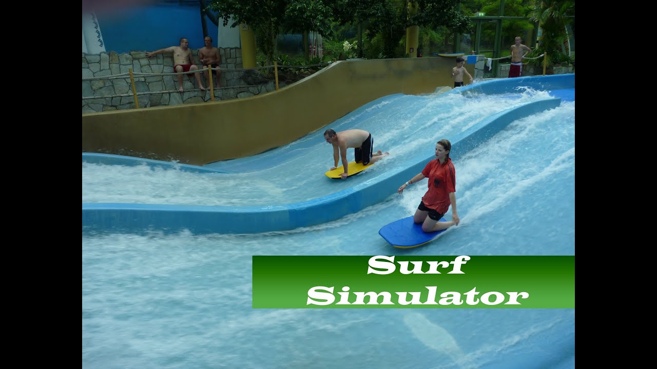 Surf Simulator Centerparcs Eemhof, Zeewolde Holland - YouTube