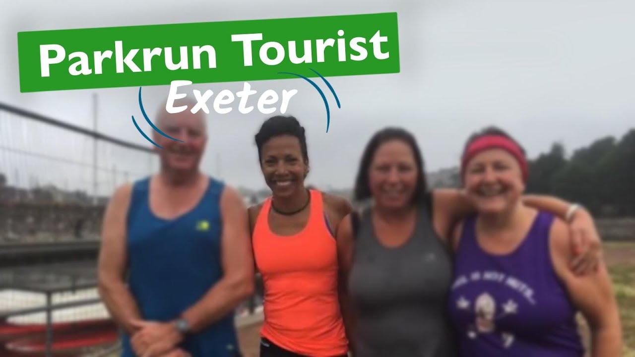 Kelly runs the Exeter parkrun - YouTube