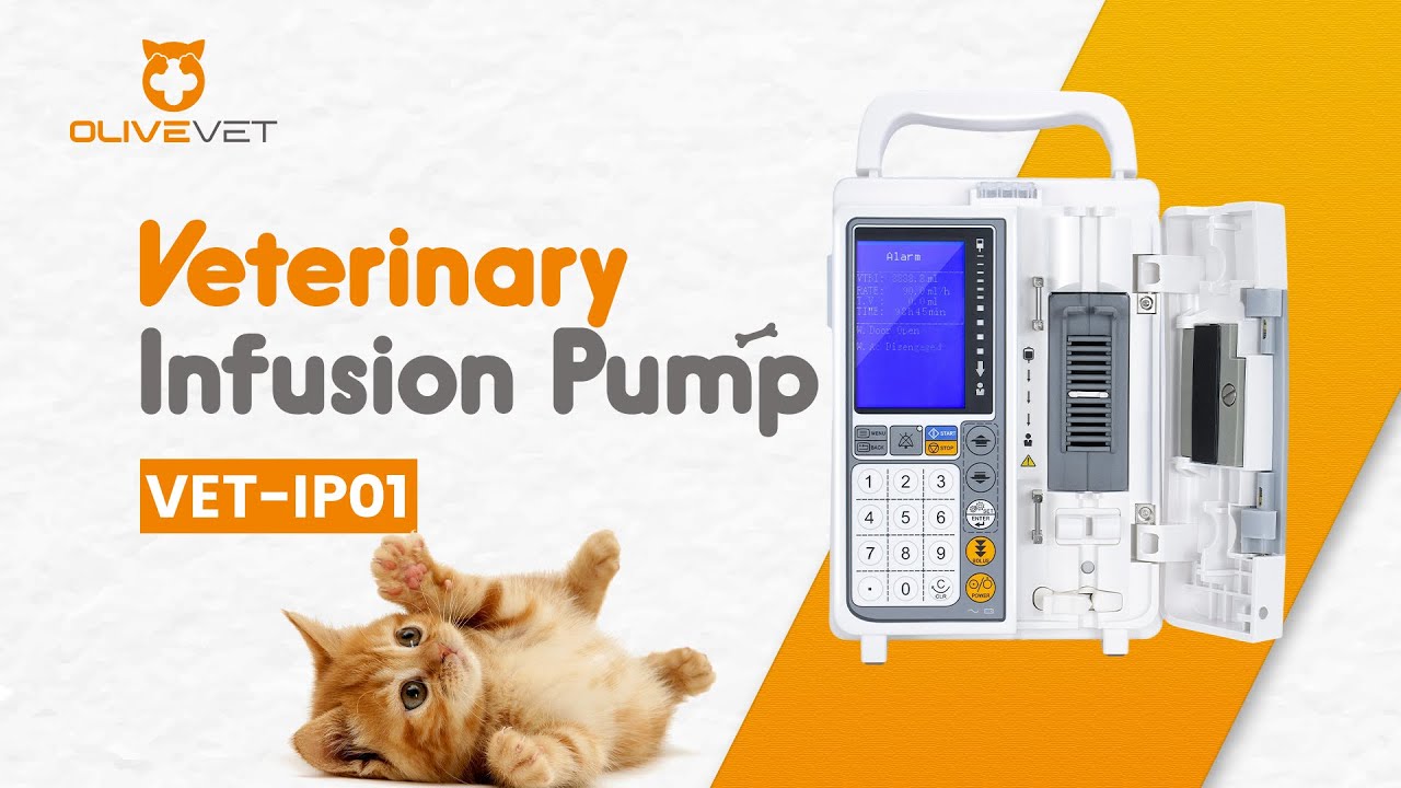 VET-IP01 Veterinary Infusion Pump: 10-Level Occlusion + 10H Battery ...