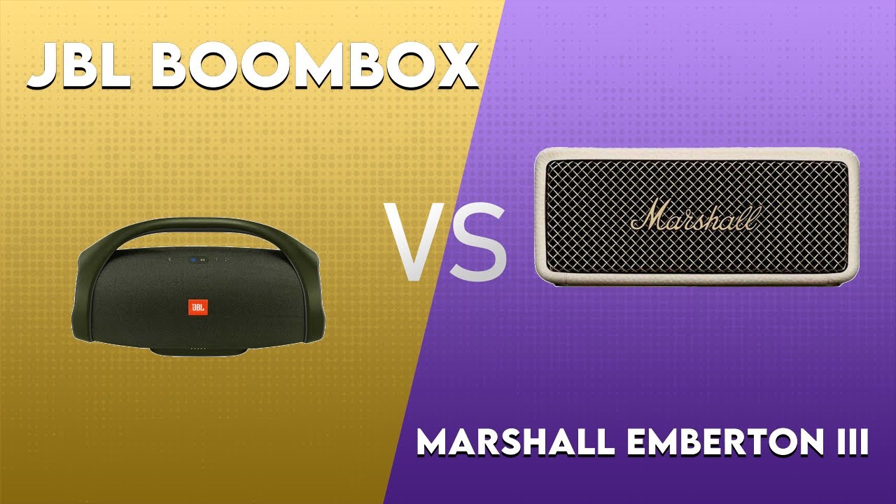 JBL Boombox vs Marshall Emberton III Technical Comparison - YouTube