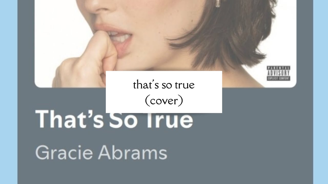 that's so true (cover) - anwesha - YouTube