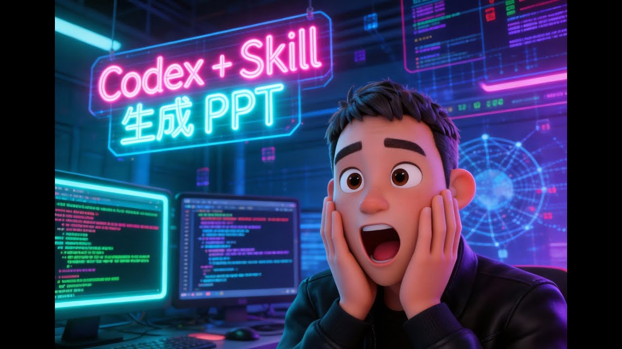 保姆级教程：Codex+Skills实战：1分钟自动生成高质量PPT，效率提升10倍！ - YouTube