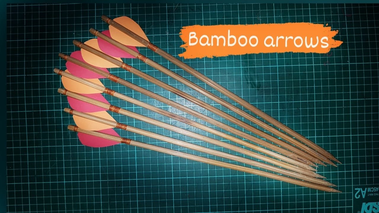 Cara Mudah Bikin Anak Panah dari Bambu dan kertas / Making Arrows From ...