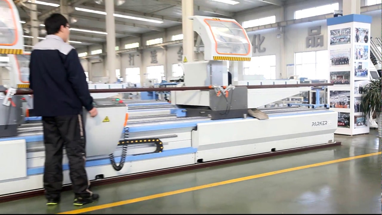 PARKER 3 axis double head cutting machine1 - YouTube