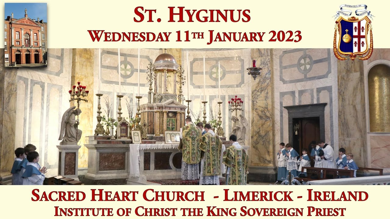 Wednesday 11th January 2023: St. Hyginus - YouTube