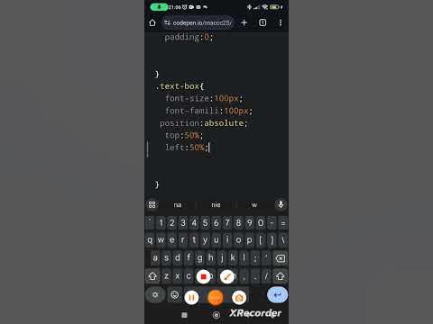 HTML i CSS ruszające się litery - YouTube