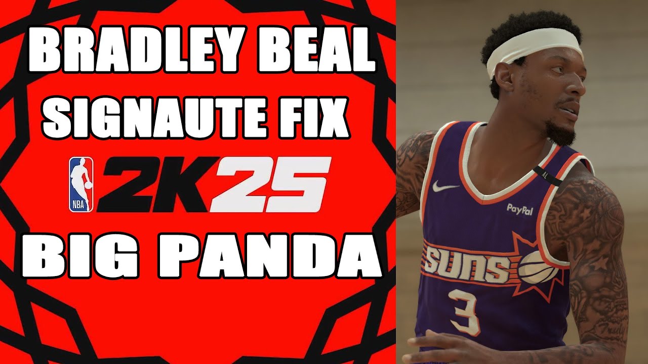 Bradley Beal Signature Fix NBA2K25 - YouTube