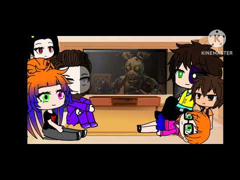 Aftons (+Gabriel and Cassidy, -David) reacts to Springtrap meets Freddy Krueger