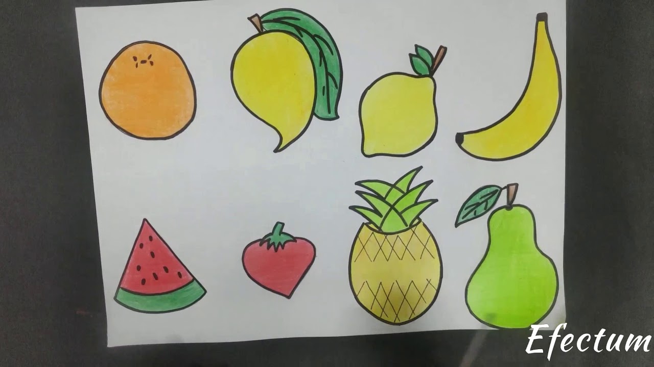 Art & Craft | wallhanging using fruits shape | - YouTube