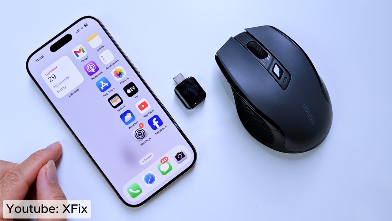 How to Connect a Mouse to your iPhone - YouTube