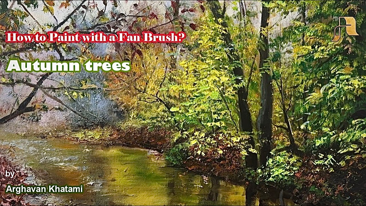 Quick Tutorial Clips 002 | How to Paint with a Fan Brush | Autumn Trees ...