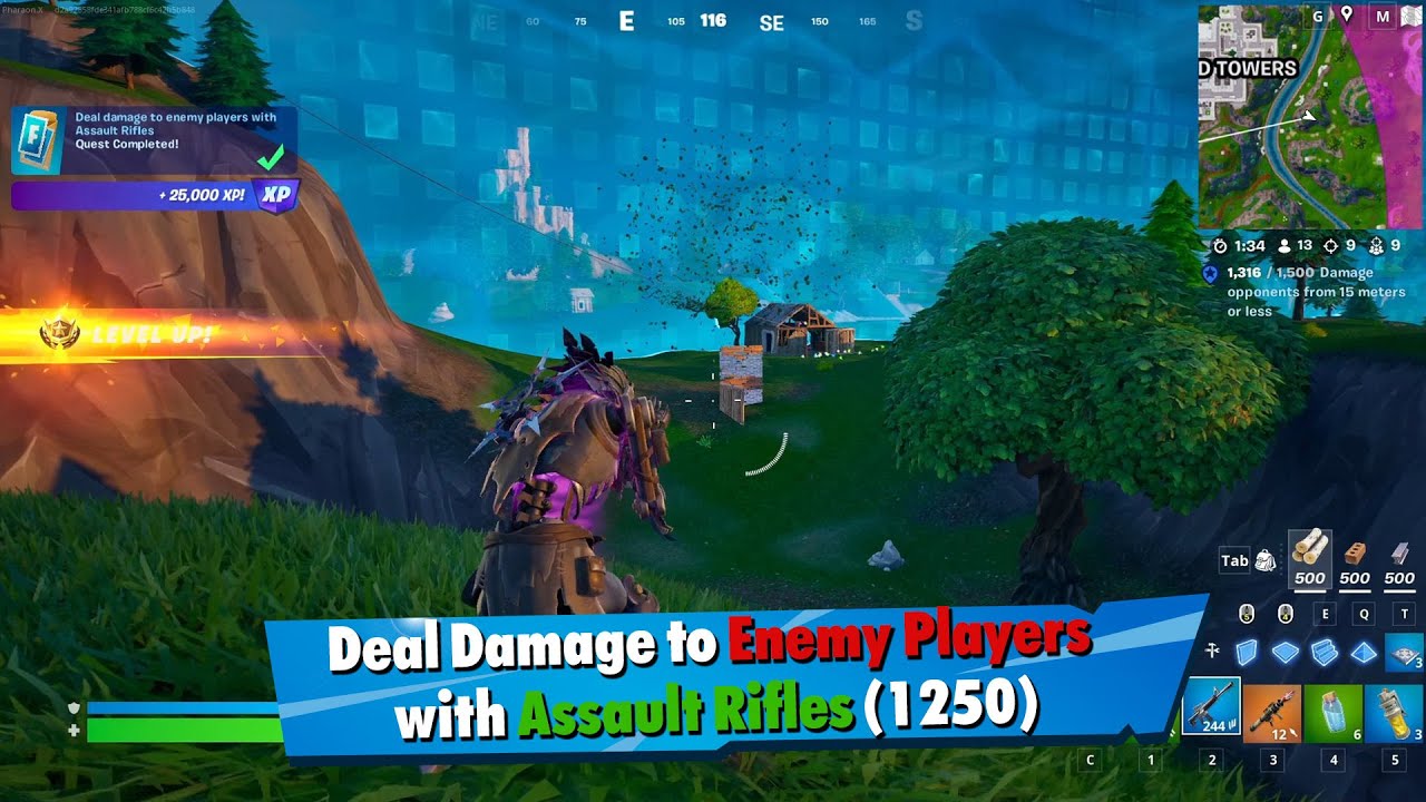 How to Deal Damage to Enemy Players with Assault Rifles Fortnite Quest ...