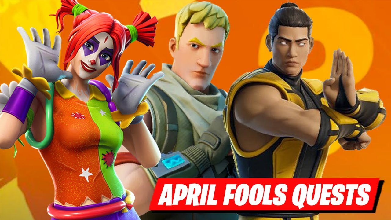 How to complete every April Fools quest in Fortnite Easily. - YouTube