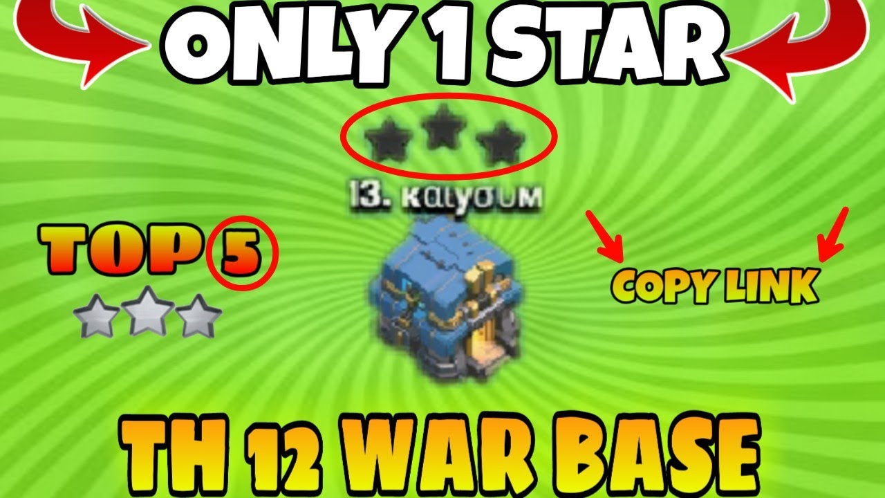 5 New Unbeatable TH12 EXCLUSIVE WAR BASES | WITH COPY LINK IN ...