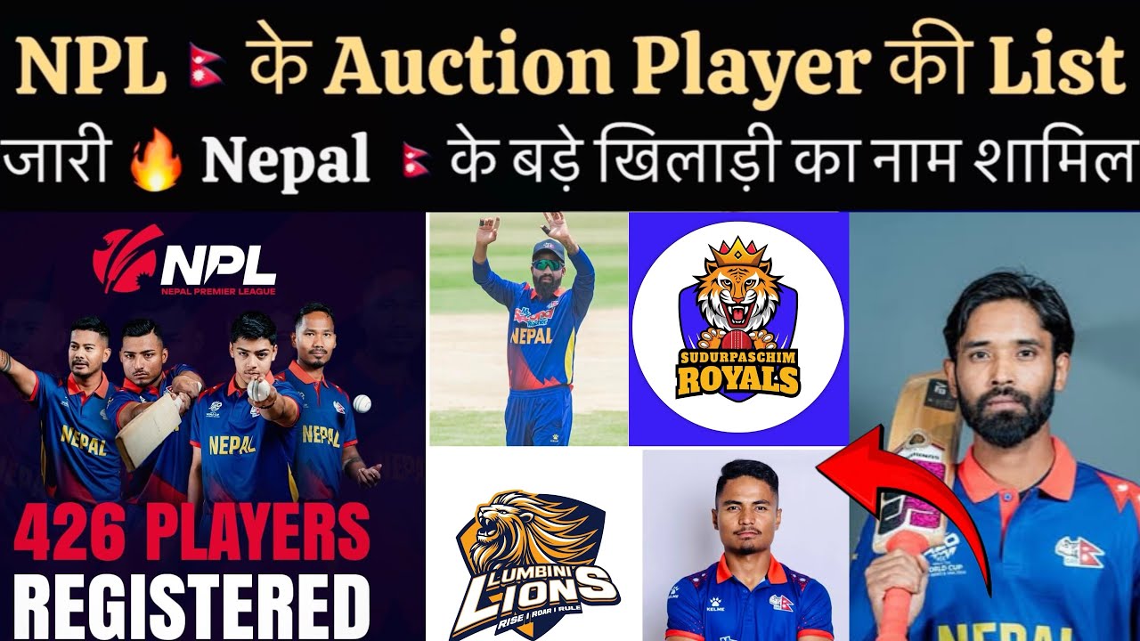 NPL Auction Player List , Big Nepal Player Name In Nepal Premier League ...