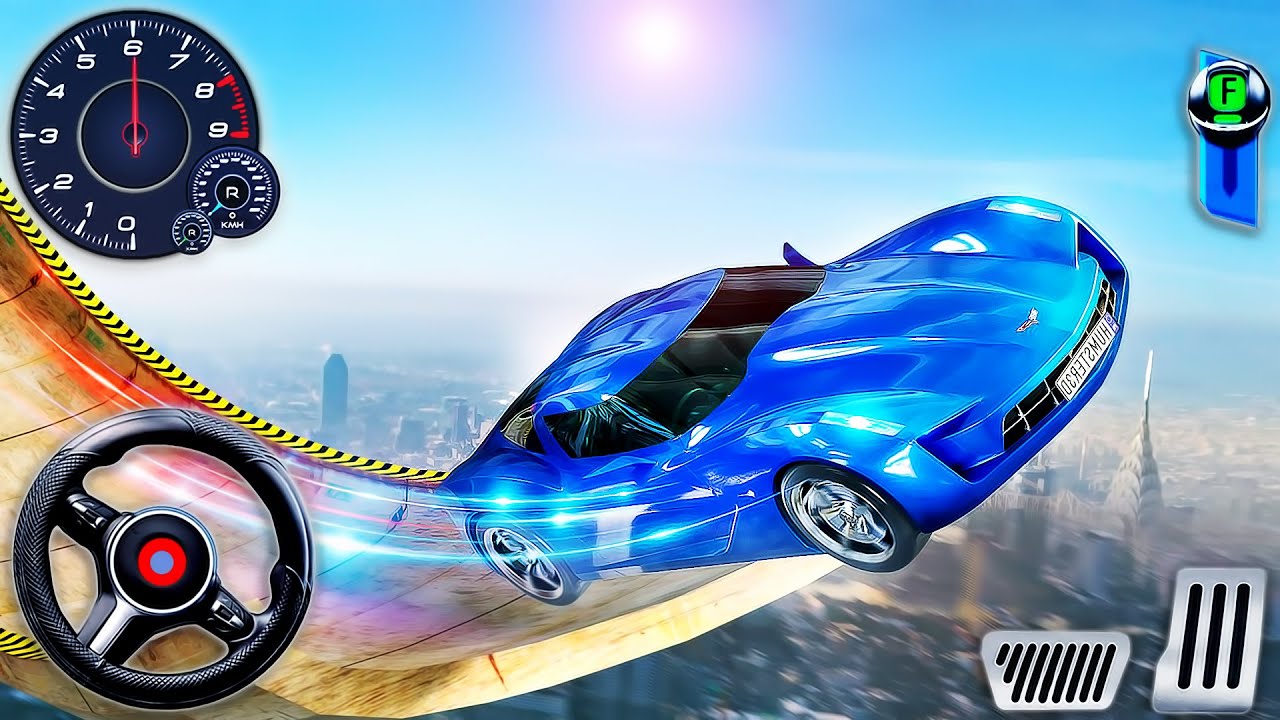 Car Stunts Vertical Ramp Simulator 3D - Impossible Mega Tracks Racing ...