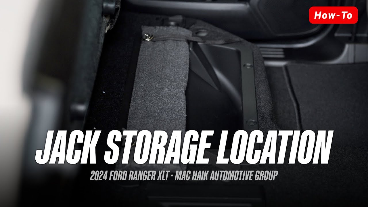 Find Your Jack & Jack Tools — 2024 Ford Ranger - YouTube