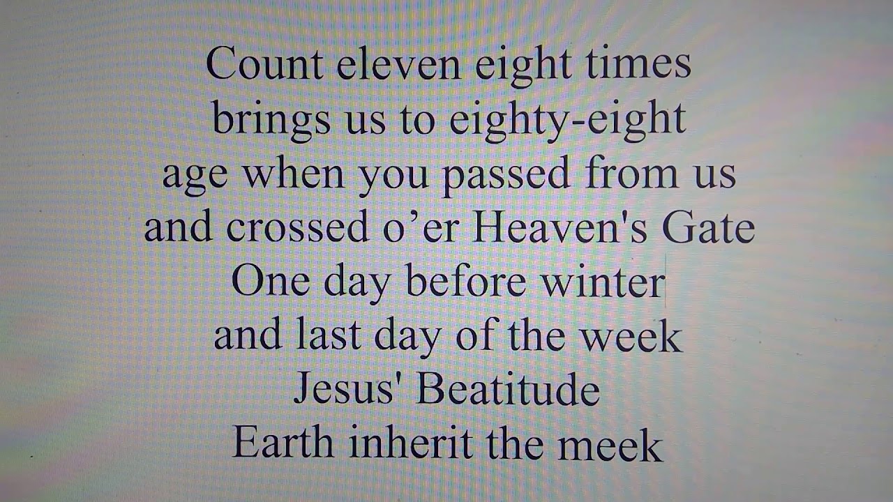 Ninety-nine Years Gone Bye - YouTube