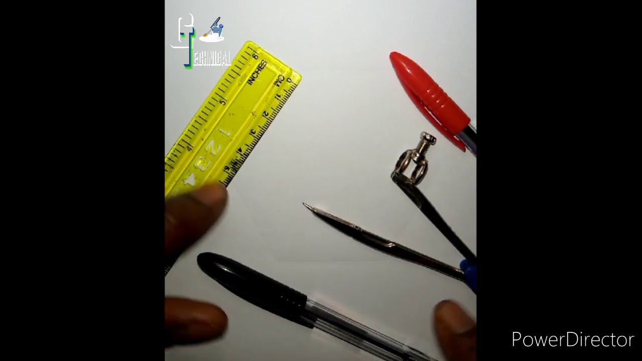 How to draw a HEXAGON using a compass (Go Technical Drawing) - YouTube