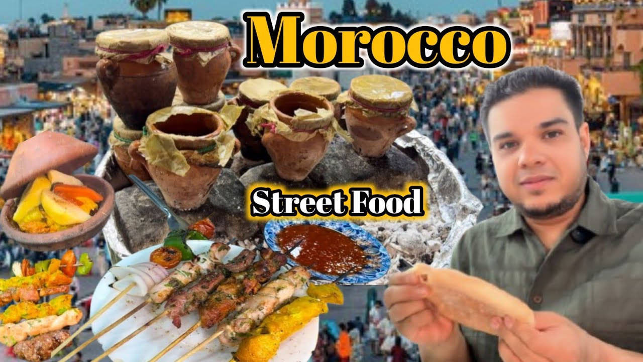 Morocco Fast Food !Marrakesh Street Food Tour 2025 - YouTube