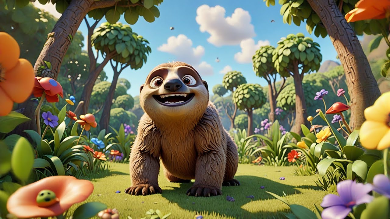 The Sloth That Ran Super Fast – Nursery Rhymes Songs for Kids 🦥⚡ - YouTube