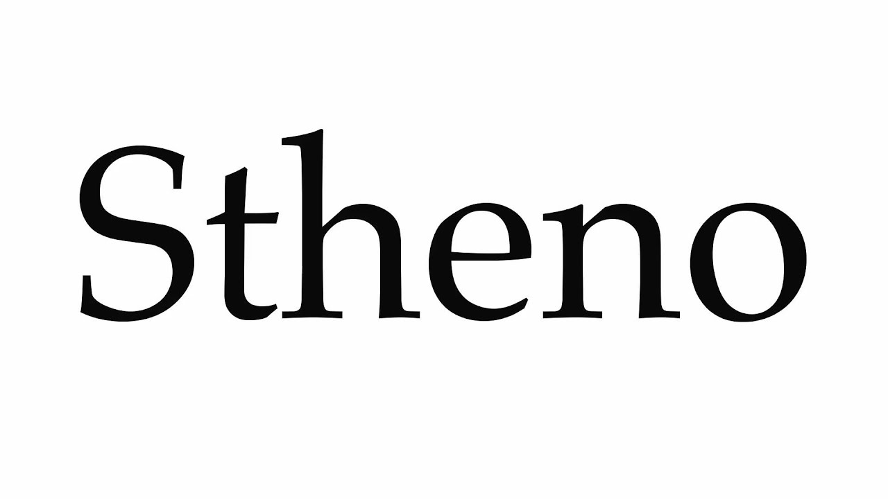 How to Pronounce Stheno - YouTube