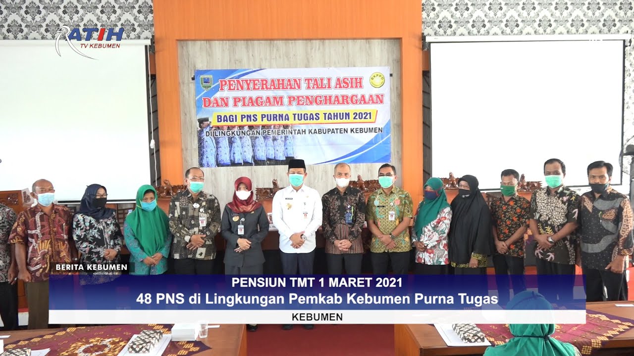 48 PNS di Lingkungan Pemkab Kebumen Purna Tugas - YouTube