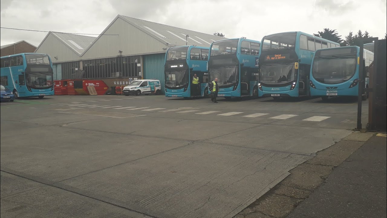 Buses At Arriva Gillingham Bus Depot, Kent 10/10/2024 - YouTube