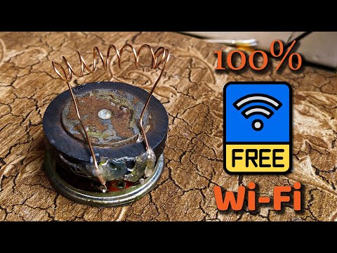 how to get 100% (FREE WIFI) at home with magnetic antenna inventor 24