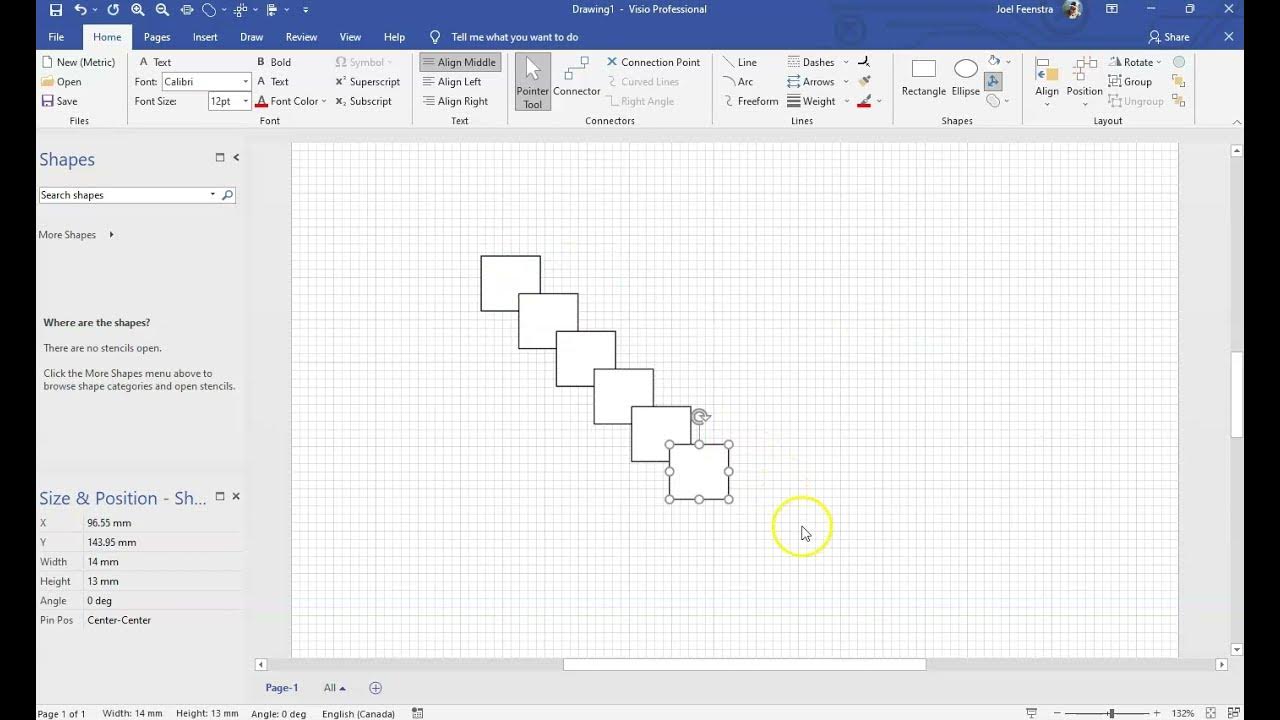 Video 2 Basic Sizing and Alignment in Visio - YouTube